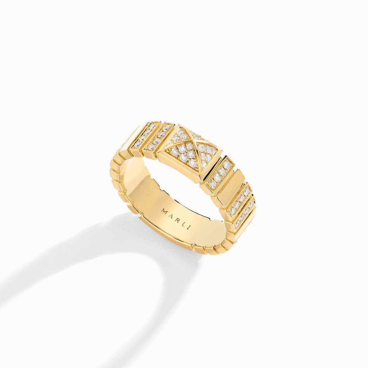 Cleo 2 Link Full Diamond Ring – Marli New York
