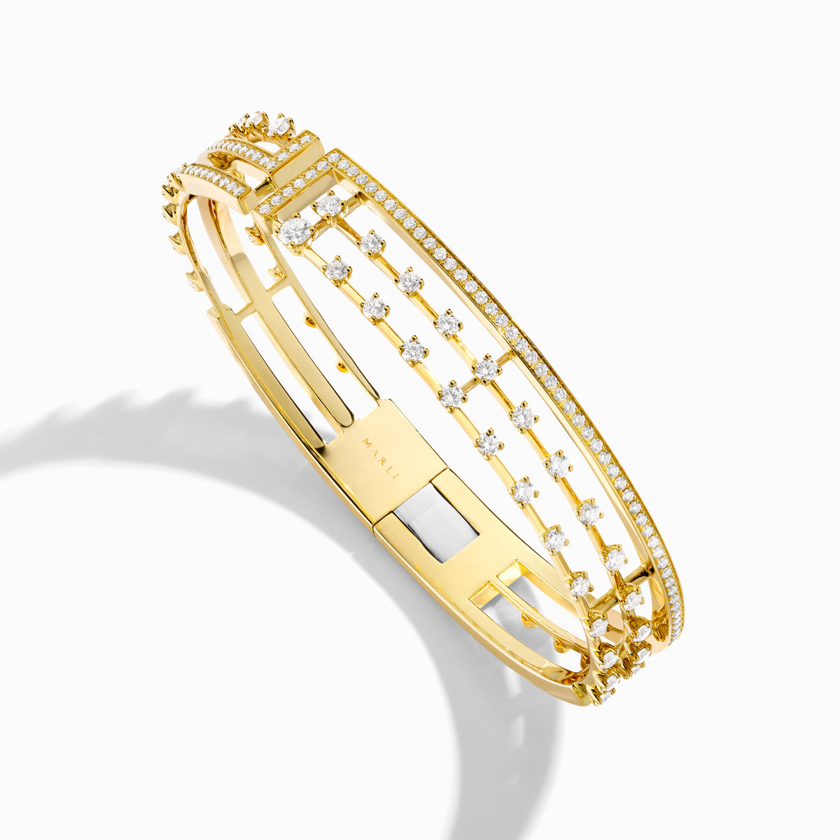 Avenues Open Hinged Statement Bracelet – MARLI New York
