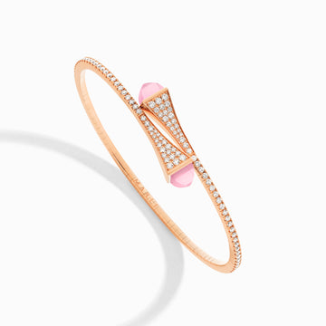 Cleo Midi Diamond Slip-On Bracelet Rose Gold – MARLI New York