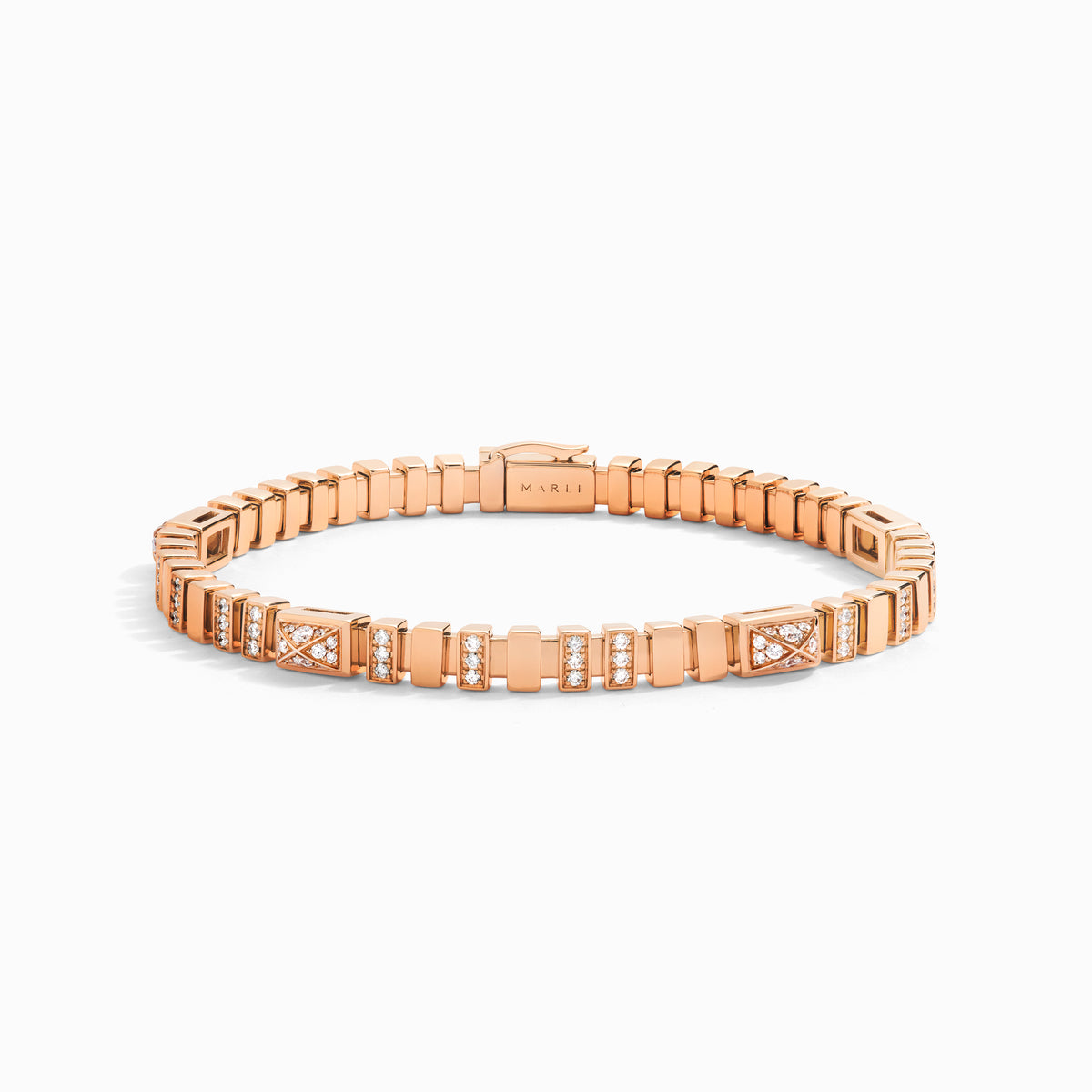 Cleo Link Full Diamond Bracelet – Marli New York