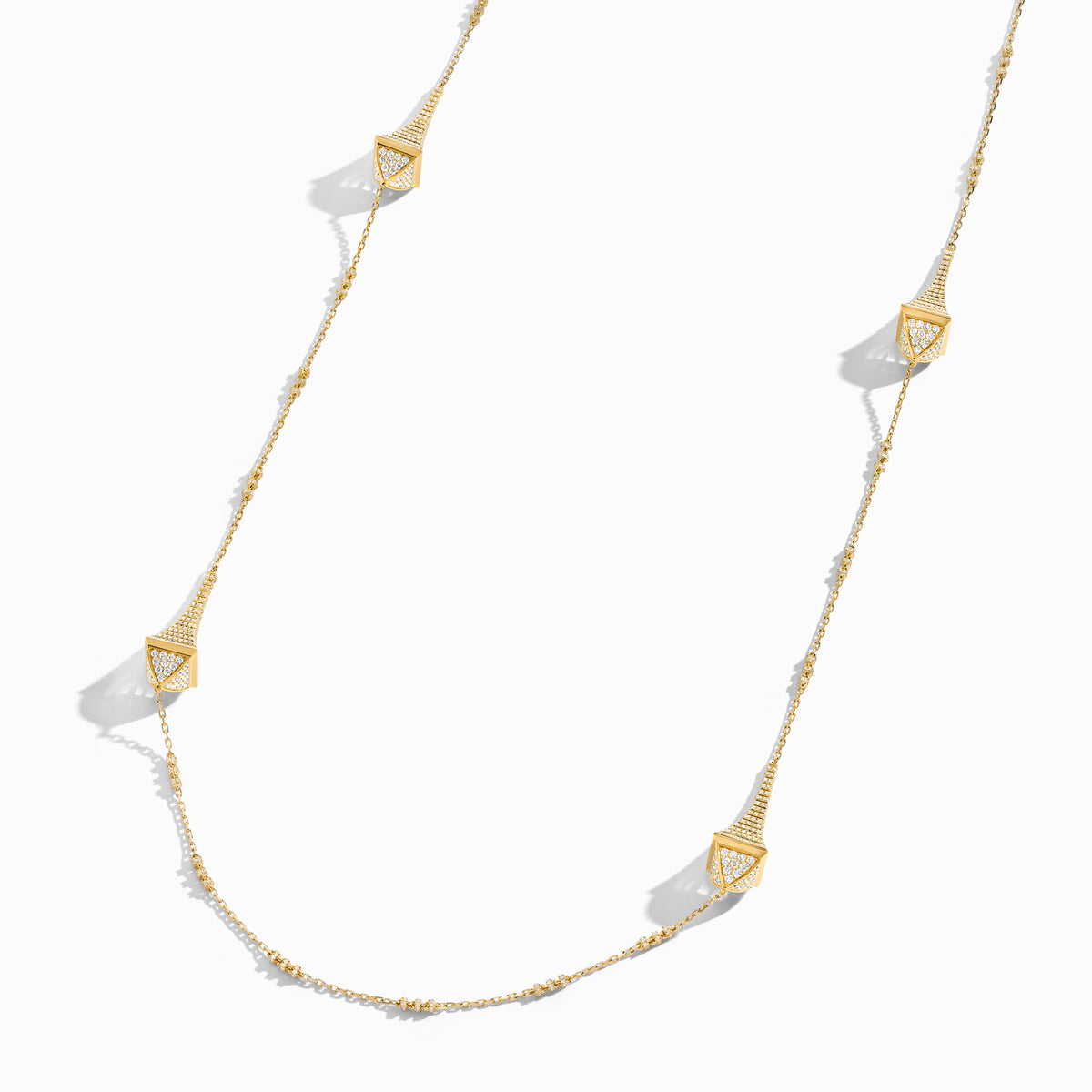 Cleo Rev Full Diamond Long Chain Necklace – MARLI New York