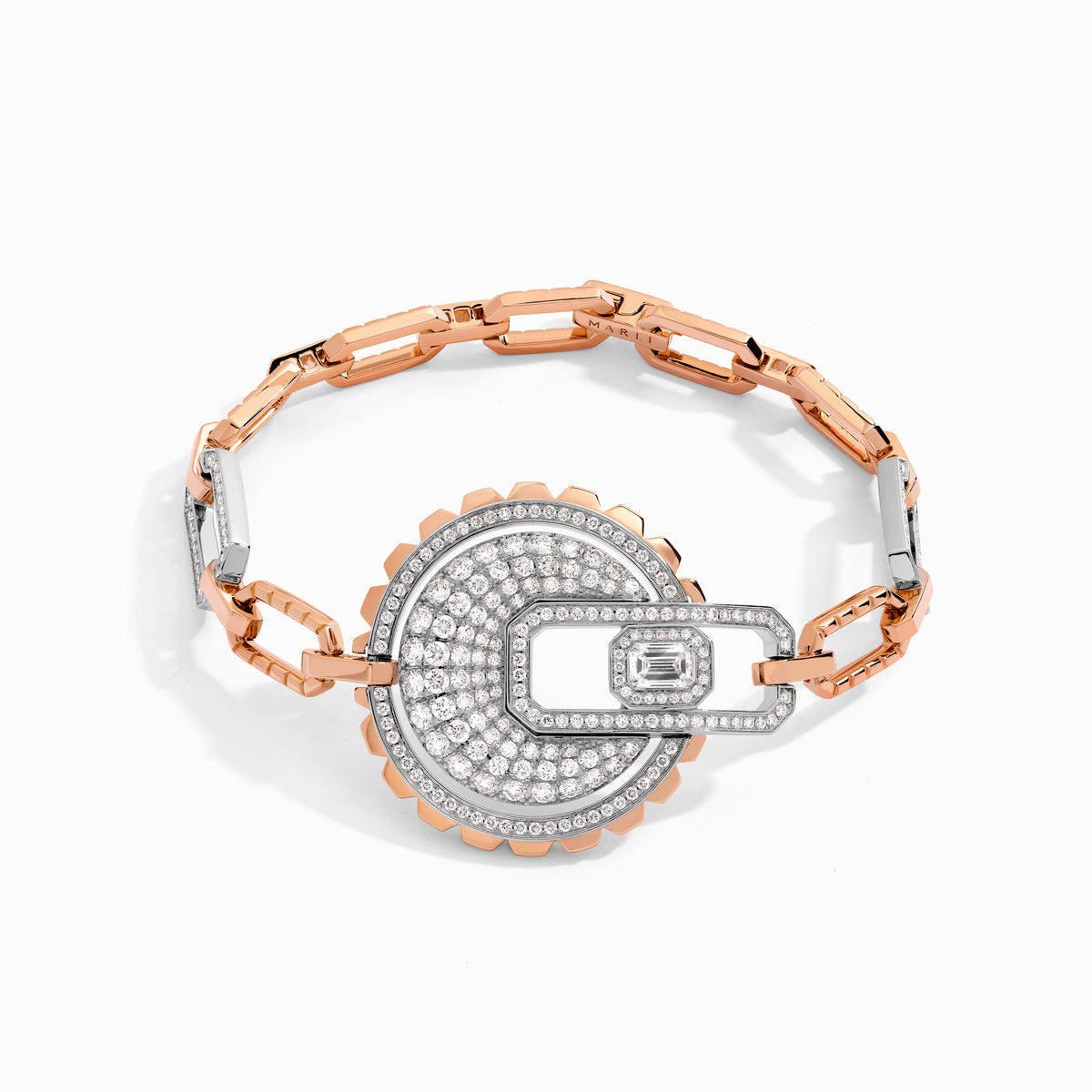Empire Two-Tone Diamond Statement Bracelet – MARLI New York